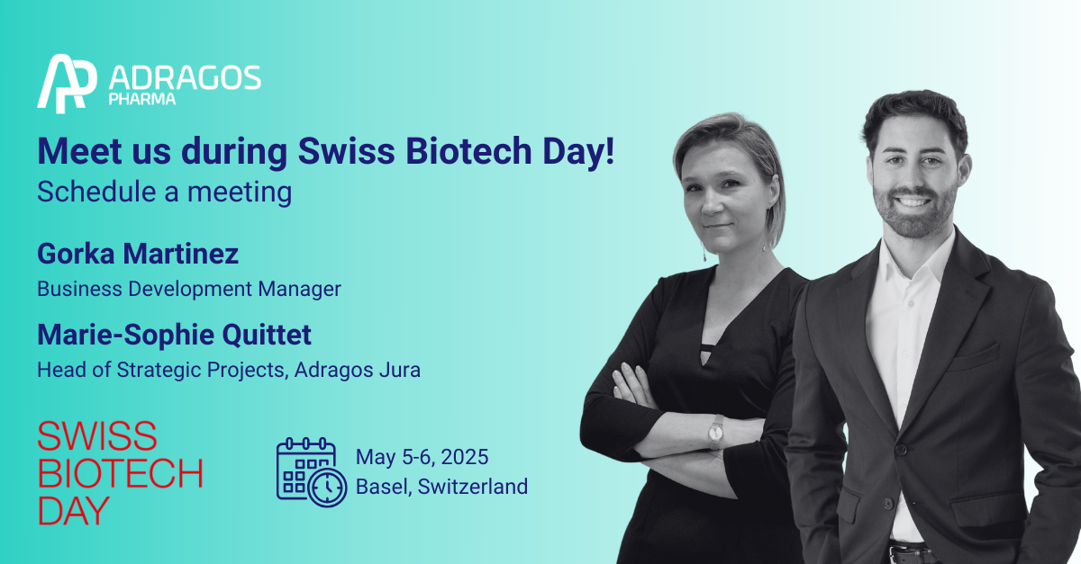 Adragos Pharma goes to Swiss Biotech Day in Basel [5th-6th May]